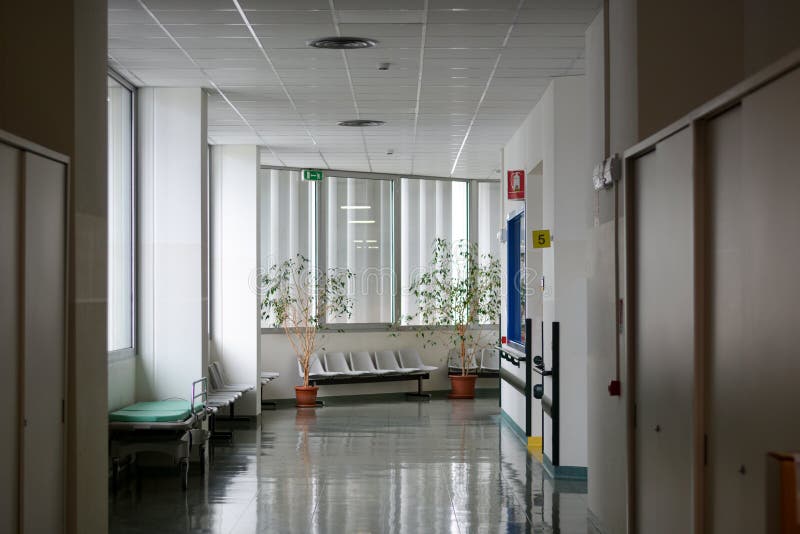 The Corridor Inside the Hospital Stock Photo - Image of home, medicines ...