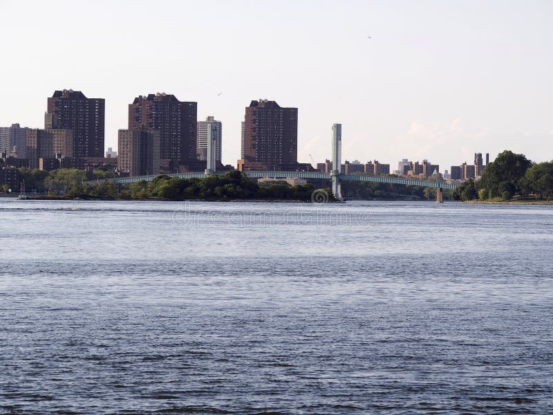 Wards Island Bridge stock photo. Image of night, travel - 73749706