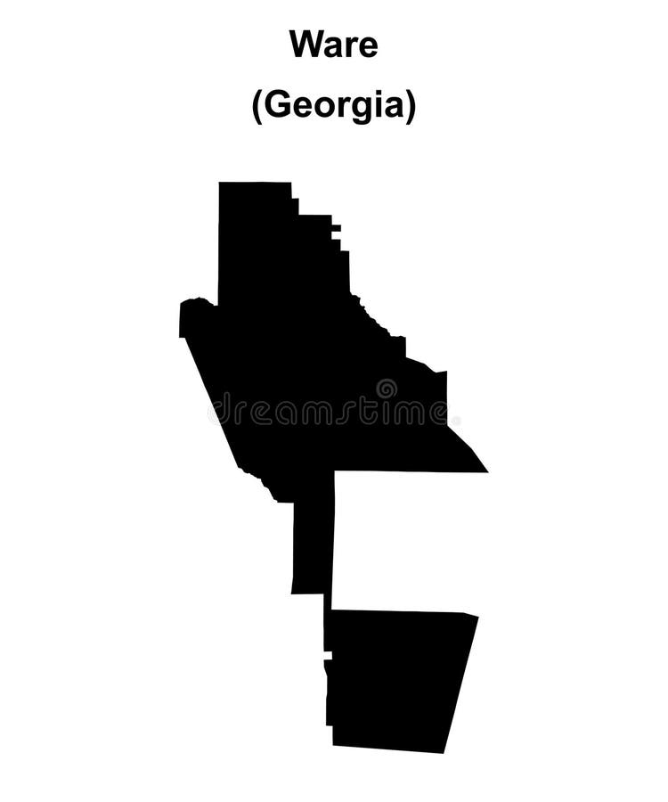 Ware outline map stock vector. Illustration of ware - 357894680