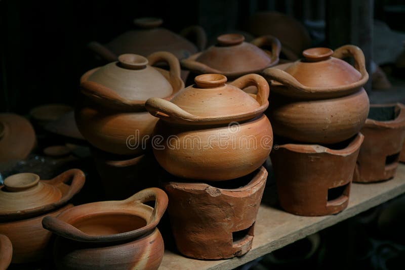 Ware pots and stove stock photo. Image of stove, handmade - 72366036