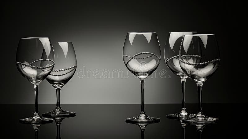 Ware wine glass design stock illustration. Illustration of polished ...