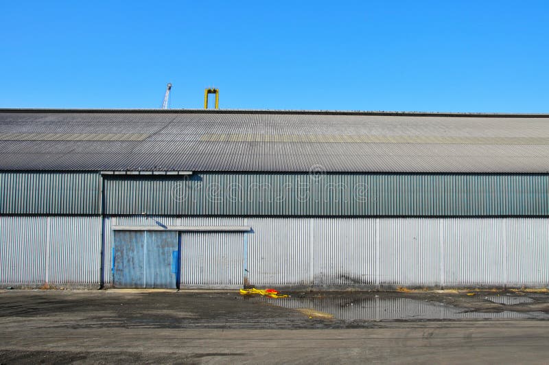 Warehouse garage stock image. Image of unloading, three - 8652095