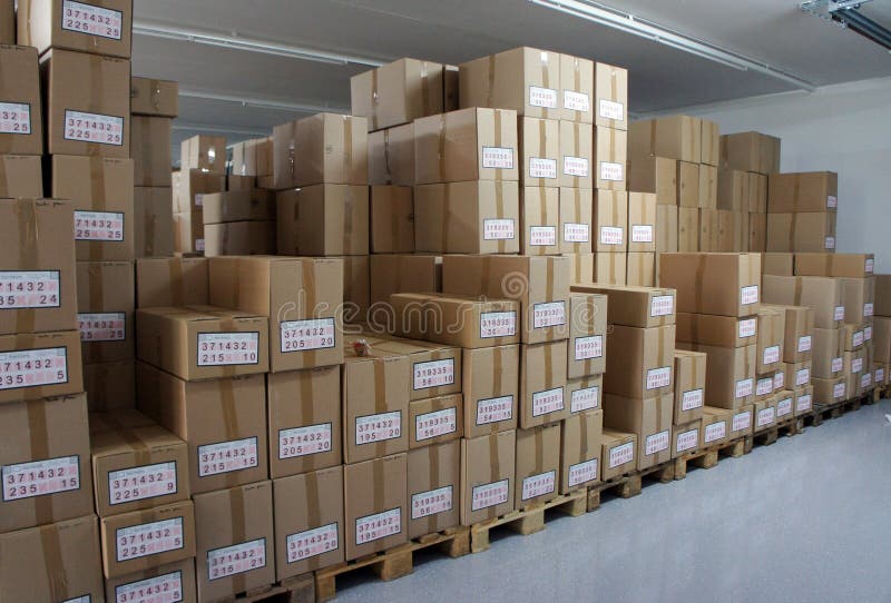 Manufactured Cheese on Pallets in Back of Truck Stock Photo - Image of ...