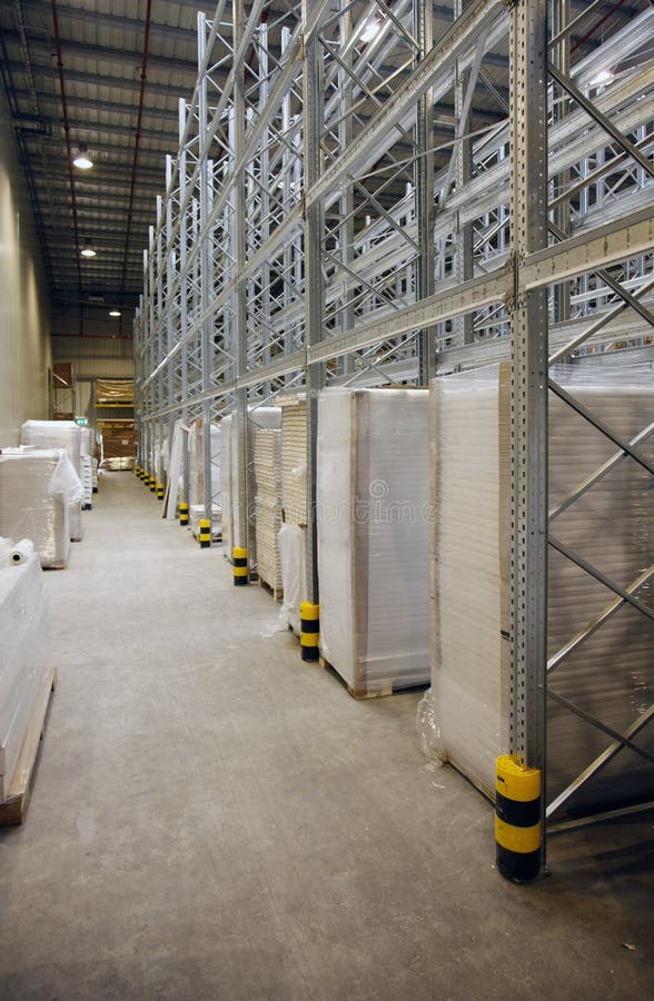 Warehouse stock image. Image of industrial, shipping, distribution ...