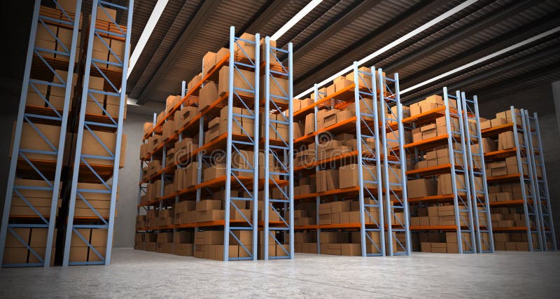 Warehouse background a stock image. Image of delivering - 26824061