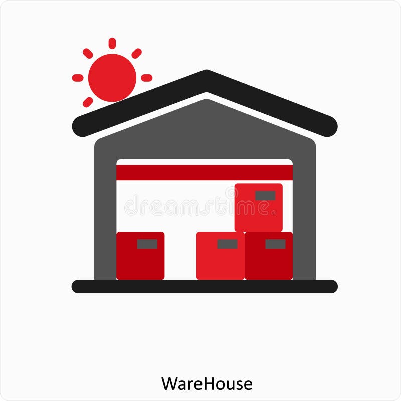 WareHouse stock vector. Illustration of vector, logistics - 266788436
