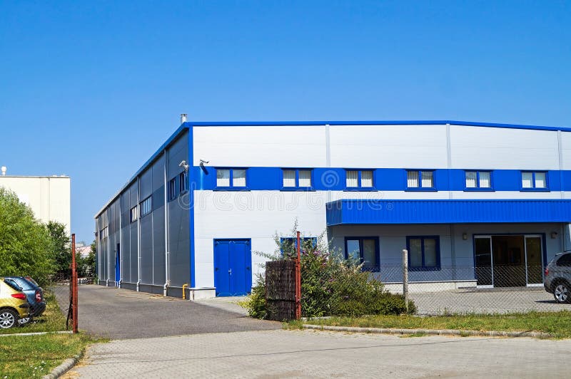 Warehouse building stock image. Image of outdoors, doors - 61389731