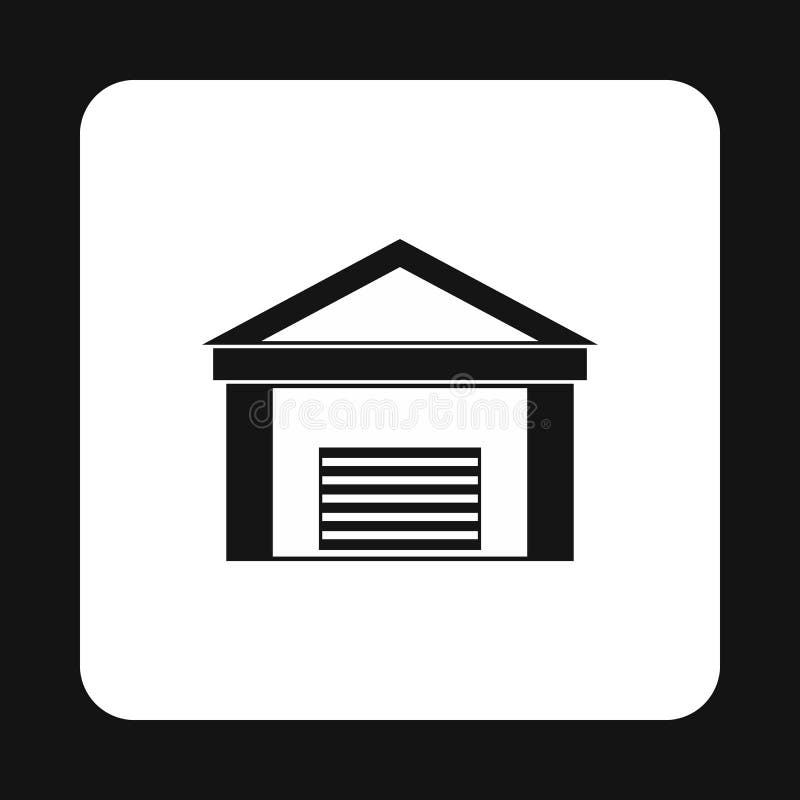 Warehouse Building Icon, Simple Style Stock Vector - Illustration of ...