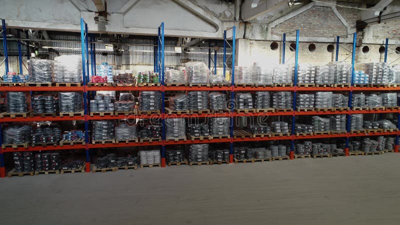 Warehouse of a Cable Factory General Plan. Large Modern Warehouse ...