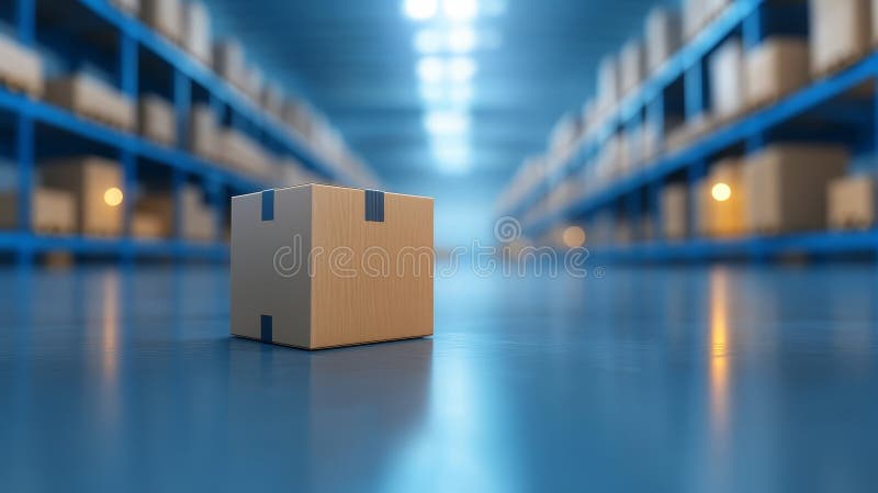 Warehouse Cardboard Box Storage Efficient Inventory Management and ...