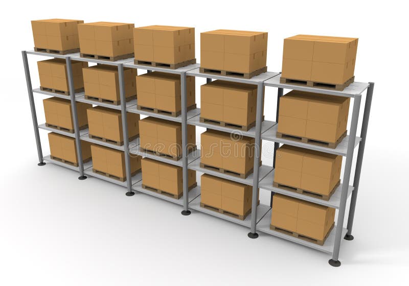 Forklift Loader at a Warehouse Stock Image - Image of industry, driving ...