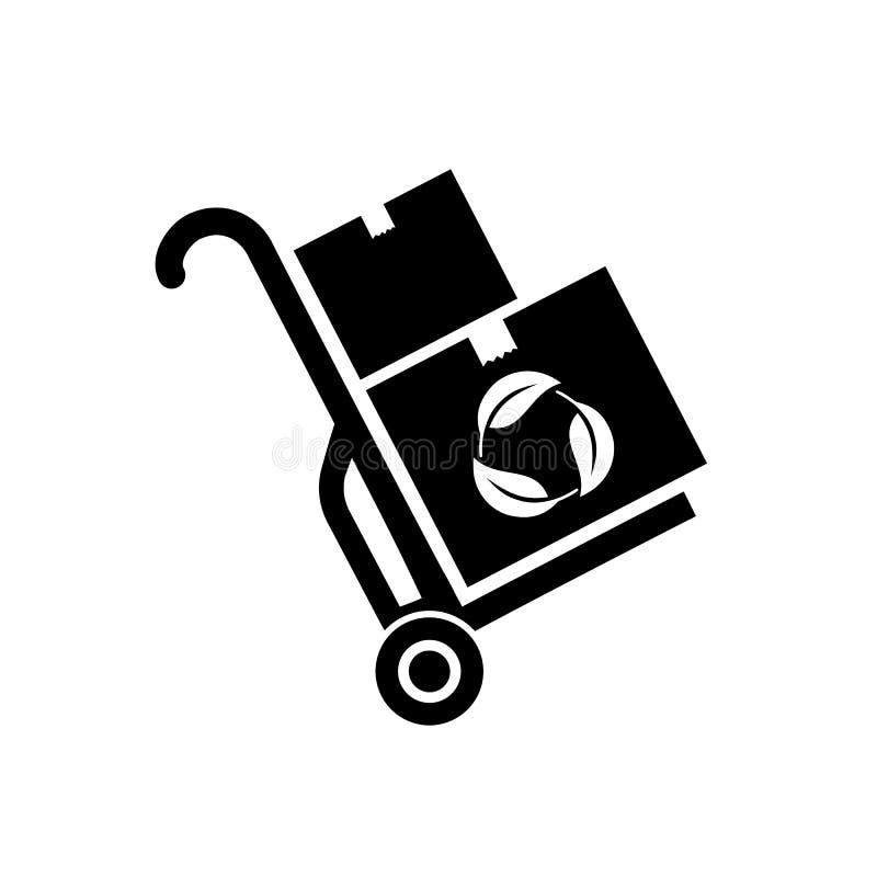 Warehouse Cart Icon. Manual Trolley Warehouse Cart Icon Isolated ...