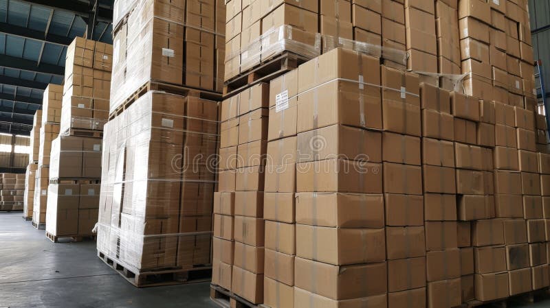 Warehouse Carton Box Stack Industries Stock Illustrations – 7 Warehouse ...