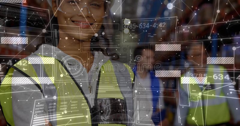 Warehouse Colleagues Analyzing Inventory Operations in Logistics Hub ...