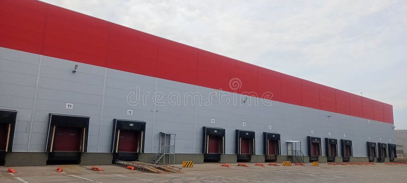 Warehouse Complex. Logistic Complex for Storage and Transportation of ...
