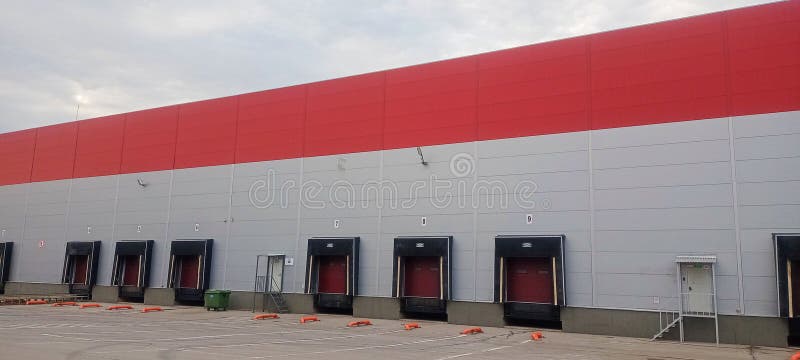 Warehouse Complex. Logistic Complex for Storage and Transportation of ...