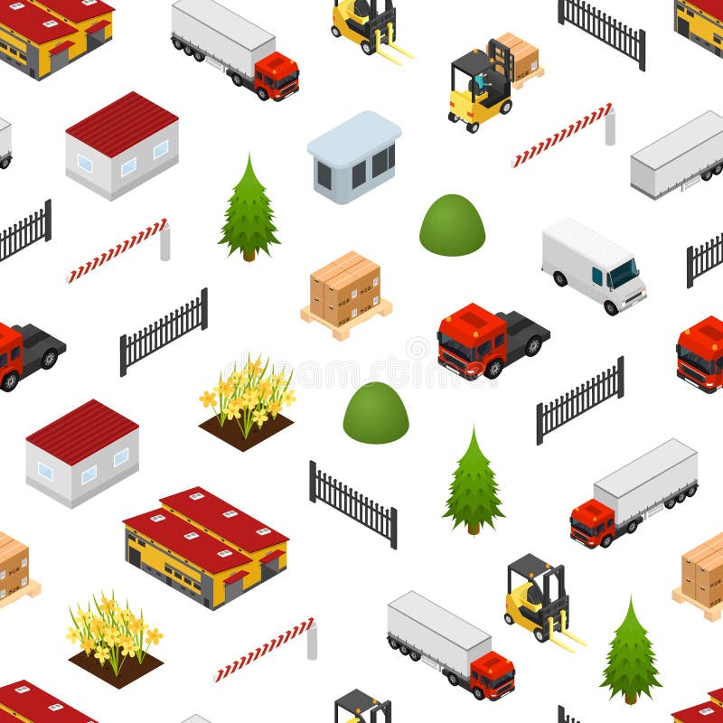 Warehouse Isometric View Stock Illustrations – 1,218 Warehouse ...