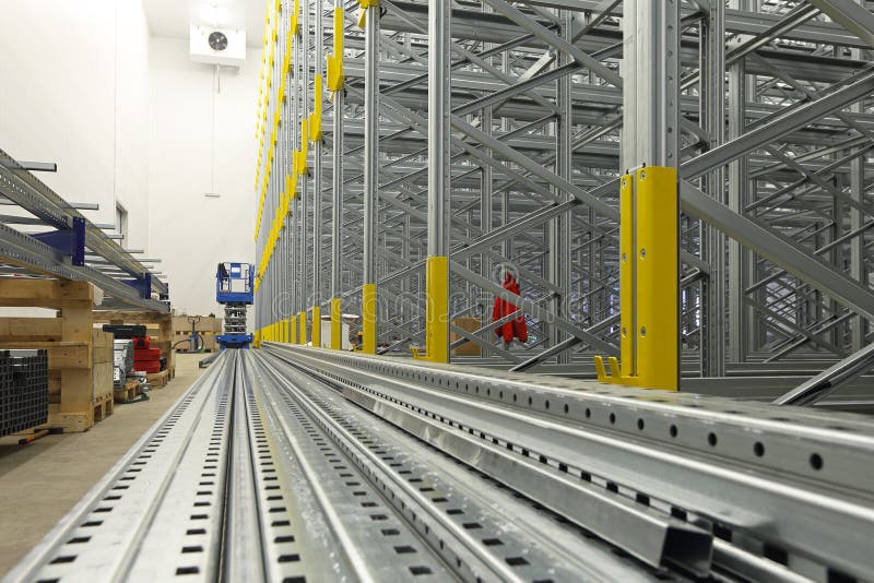 Warehouse construction stock photo. Image of scissor - 44961304