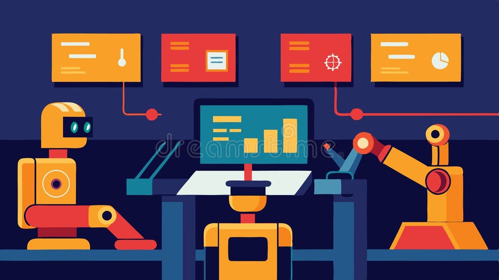 Warehouse Control Center a Control Room with Multiple Screens ...