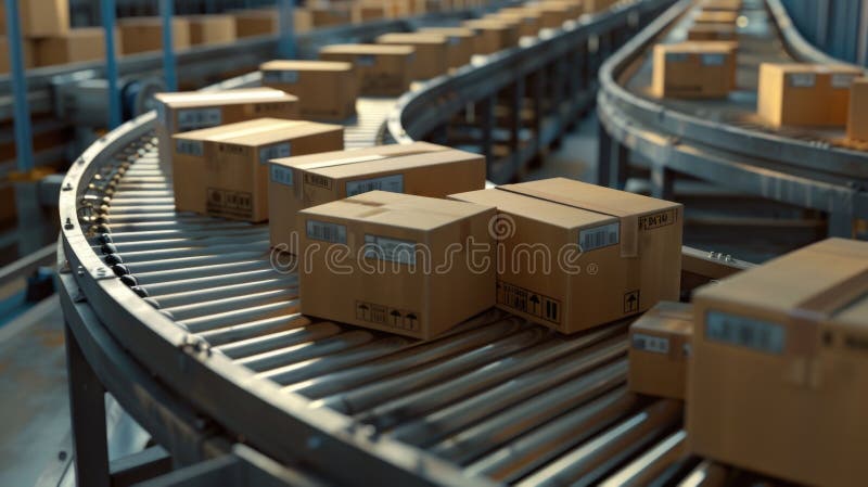 Conveyor Belts Boxes Warehouse Setting Stock Photos - Free & Royalty-Free Stock Photos from ...