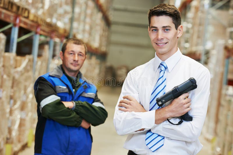 Warehouse crew at work stock photo. Image of male, freight - 50632722