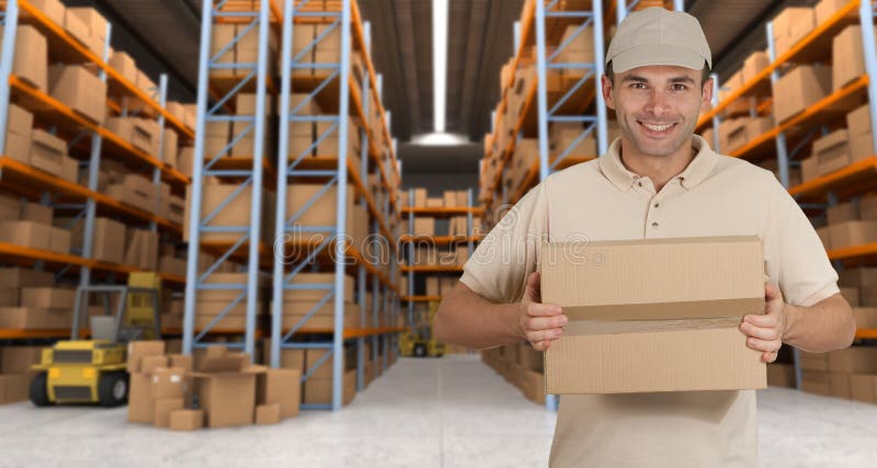 Warehouse delivery e stock image. Image of merchandise - 26824067