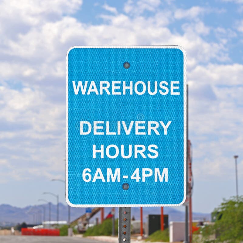 Warehouse delivery sign stock photo. Image of shipping - 53772770