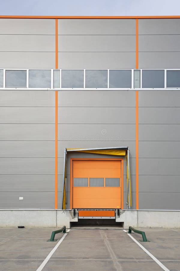 Warehouse cargo doors stock image. Image of metal, exterior - 17622407