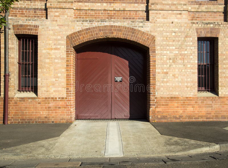 Warehouse doors old stock image. Image of landscape, pattern - 56471331