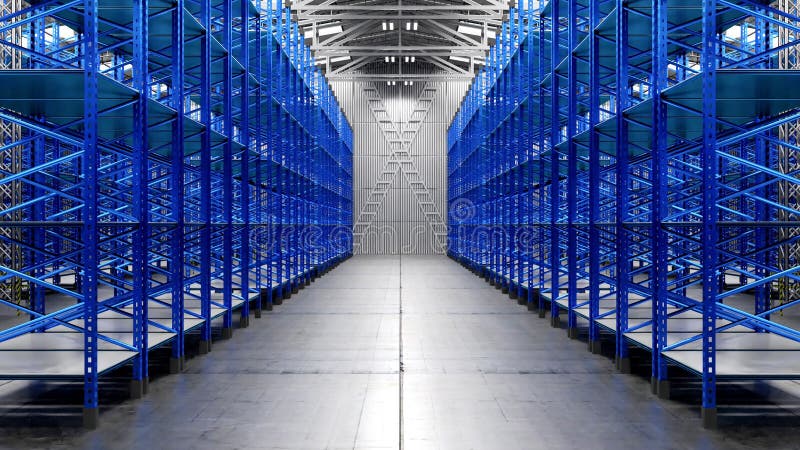 Warehouse Shelves Color Icon Animation Stock Footage - Video of system ...
