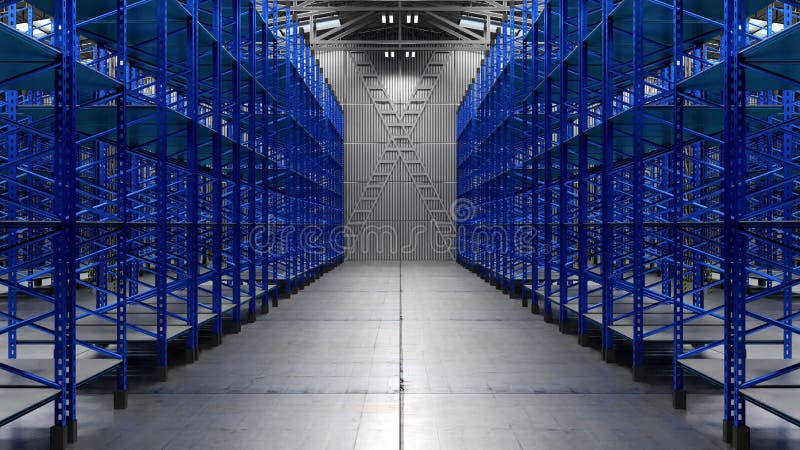 Warehouse Shelves Color Icon Animation Stock Footage - Video of system ...
