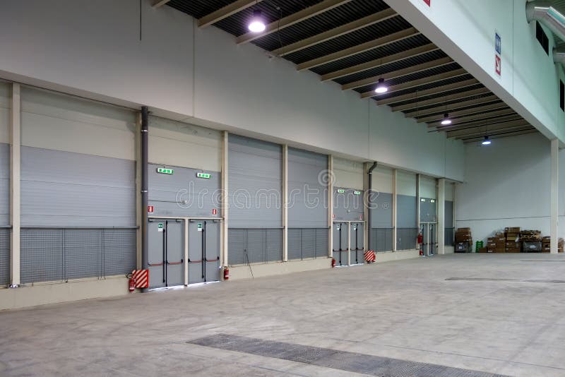 Warehouse Empty Space Interior Stock Photo - Image of architecture ...
