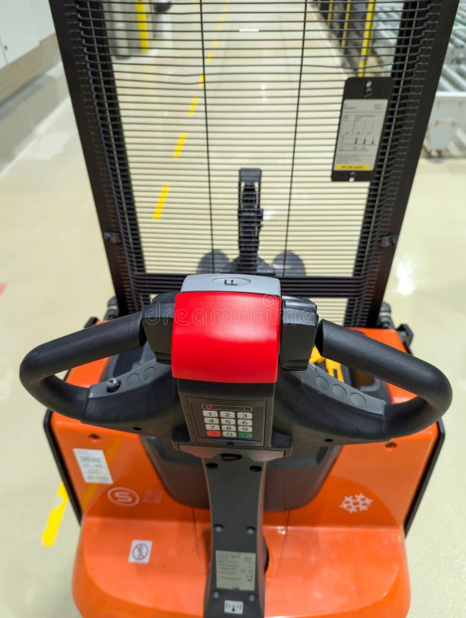 Warehouse Equipment Control Panel Leading To Industrial Space Stock ...