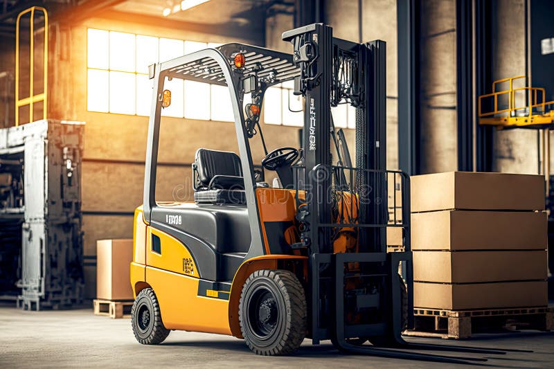 Equipment for Loading and Unloading Boxes with Goods in Warehouse Stock ...