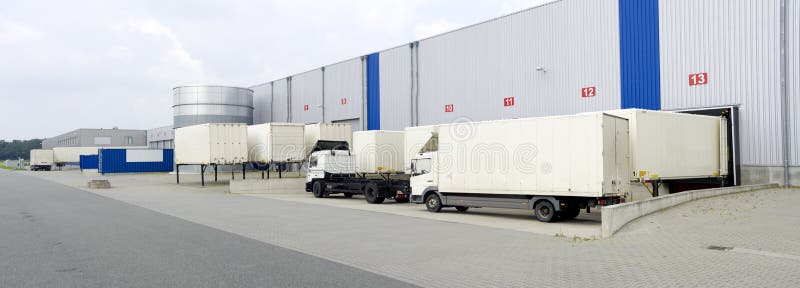 Warehouse exterior stock image. Image of deck, building - 28248301