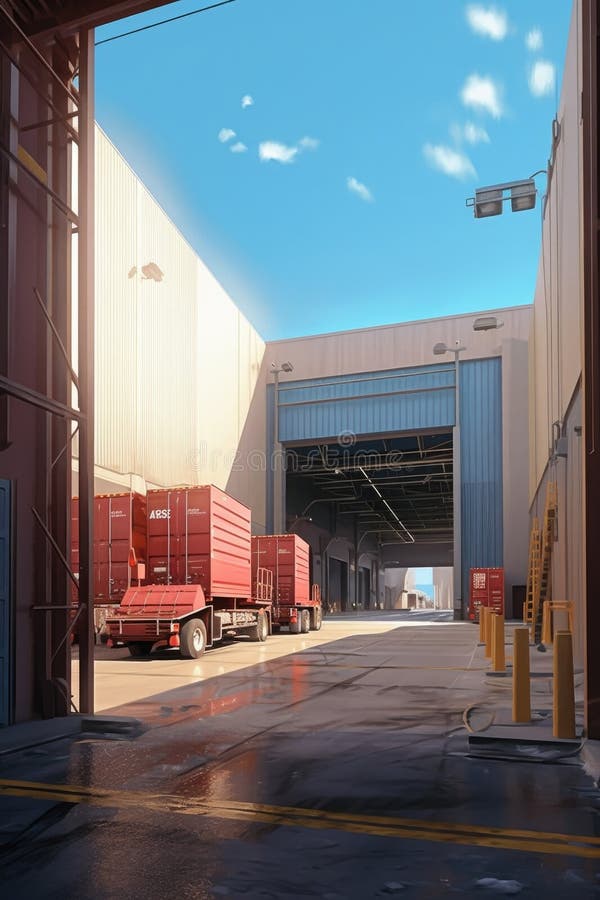 Warehouse Loading Docks Stock Illustrations – 355 Warehouse Loading ...