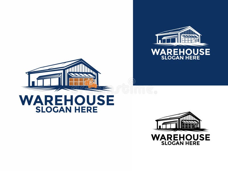 Warehouse Factory Industry Collections Logo Vector Illustration Design ...