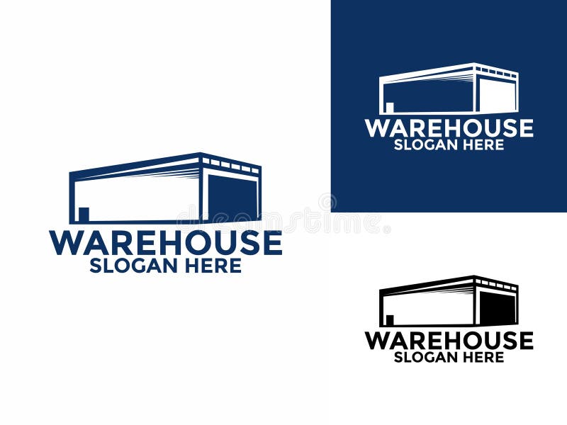 Warehouse Factory Industry Collections Logo Vector Illustration Design ...