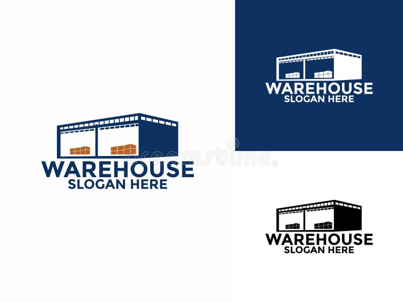 Warehouse Factory Industry Collections Logo Vector Illustration Design ...