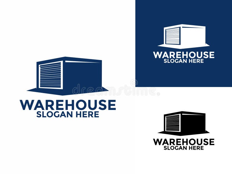 Warehouse Factory Industry Logo Vector Illustration Design, Warehouse ...