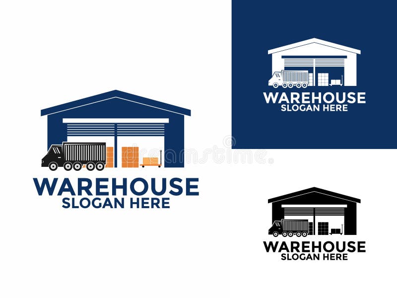 Warehouse Factory Industry Collections Logo Vector Illustration Design ...