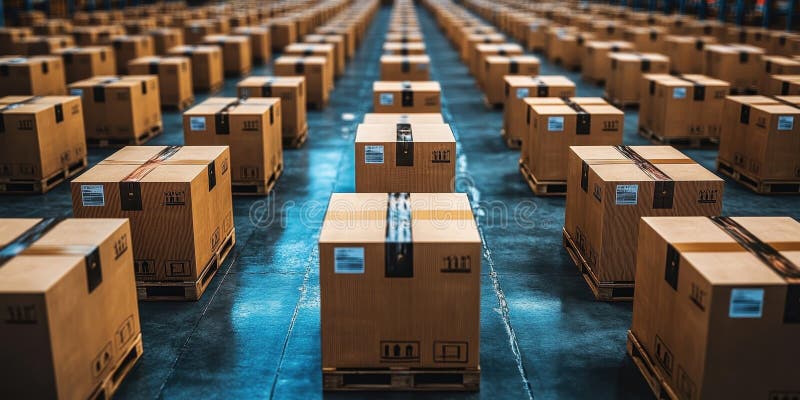 Stacked Cardboard Boxes Ready Shipping Storage Solutions Stock Photos ...