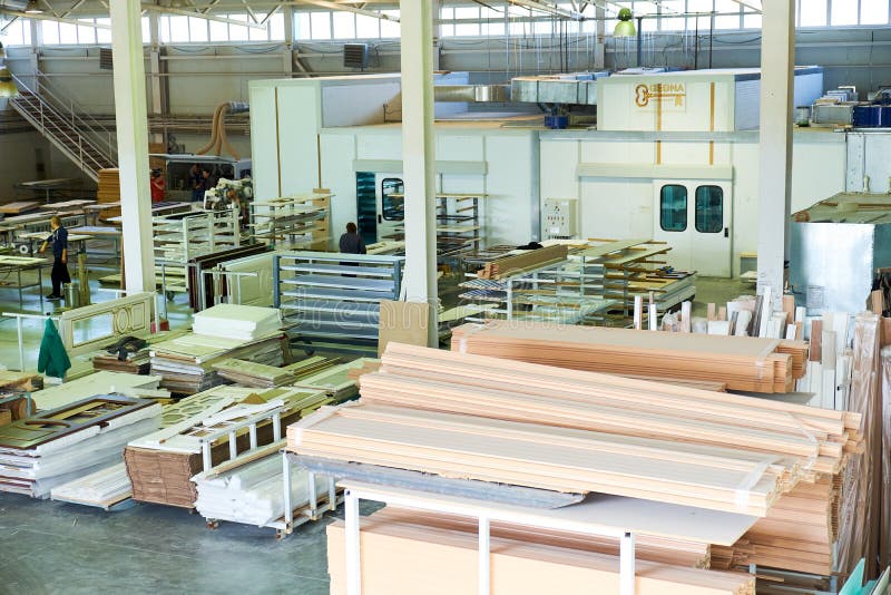 Warehouse of Finished and Packed Doors, Production of Interior and ...
