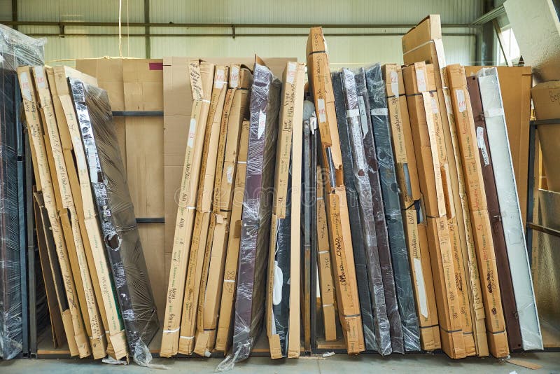 Warehouse of Finished and Packed Doors, Production of Interior and ...