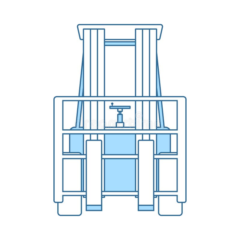 Warehouse Forklift Icon stock vector. Illustration of load - 154769966
