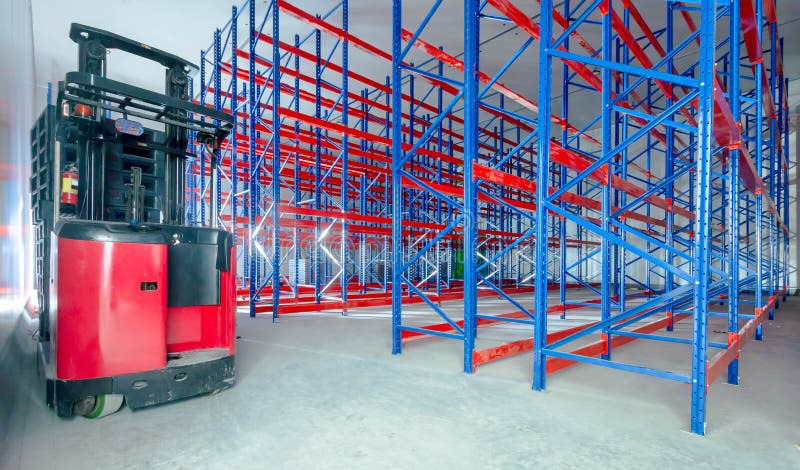 Warehouse Freezer Logistics Storage, Industrial Stock Photo - Image of ...