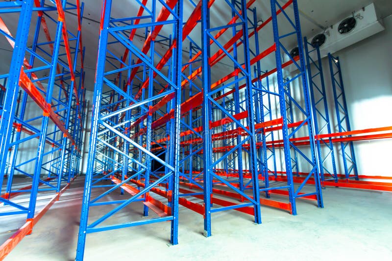 Warehouse Freezer Logistics Storage, Industrial Stock Image - Image of ...