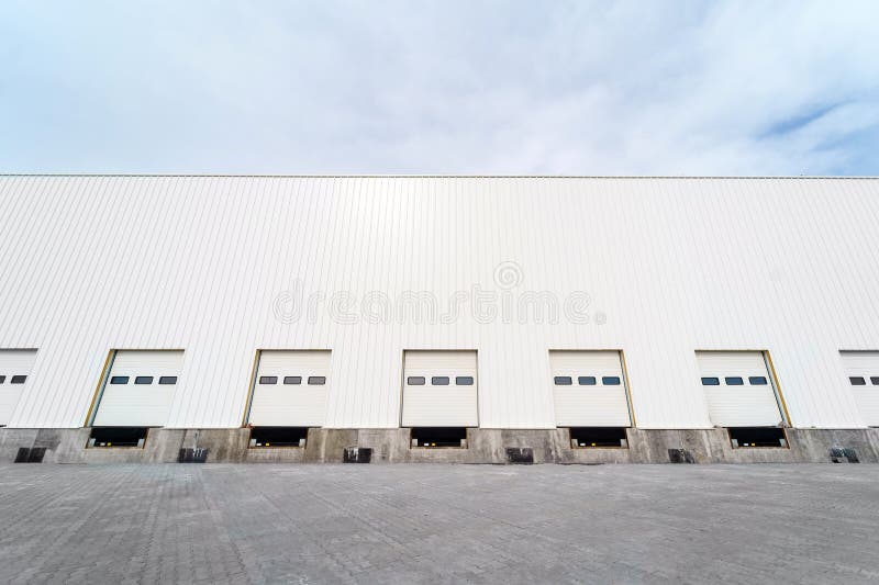 Warehouse Gate in a Distributed Center Stock Photo - Image of gate ...