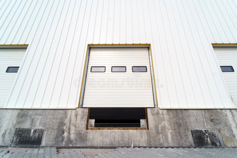 Warehouse Gate in a Distributed Center Stock Image - Image of center ...