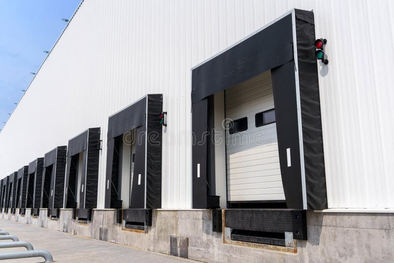 Warehouse Gate in a Distributed Center Stock Image - Image of delivery ...